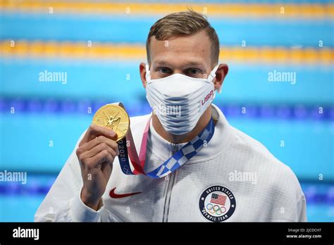 July 31st 2021 Tokyo Japan Caeleb Dressel Wins The Gold Medal And