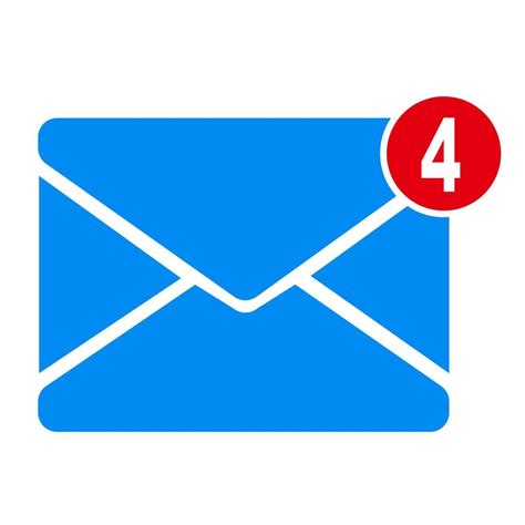 New Incoming Messages With Notification Icon Open Mail Envelope With