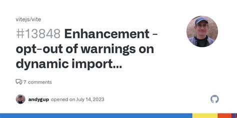 Enhancement Opt Out Of Warnings On Dynamic Import Modules With A