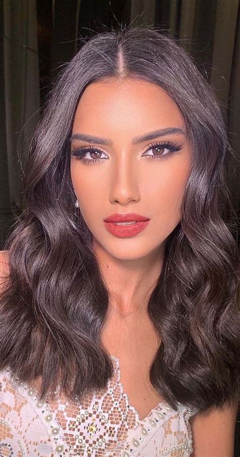 33 Wedding Makeup Looks That Are Beyond Beautiful Matte Red Lips