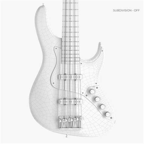 Sadowsky Bass 4 Strings 3d Turbosquid 2108072