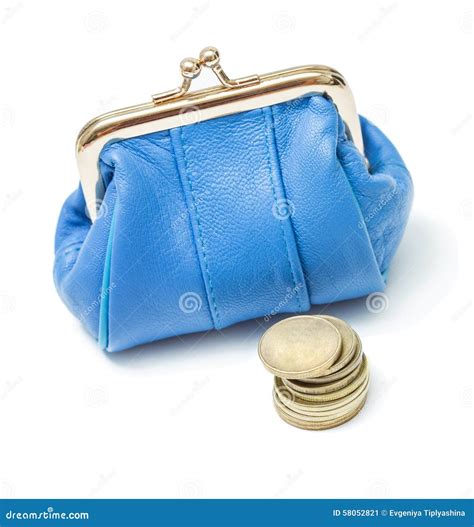 Wallet With Coins Stock Image Image Of Earnings Purse 58052821
