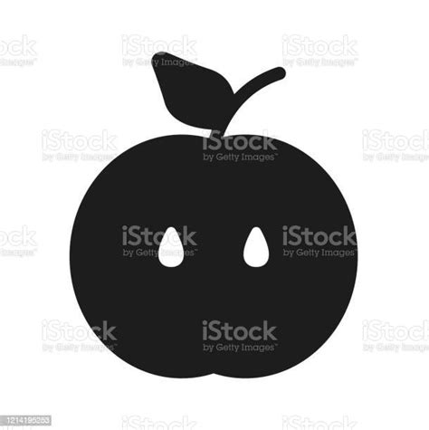 트렌디 한 플랫 스타일의 애플 아이콘 벡터 일러스트레이션 건강한 생활방식에 대한 스톡 벡터 아트 및 기타 이미지 건강한 생활방식 건강한 식생활 검은색 Istock