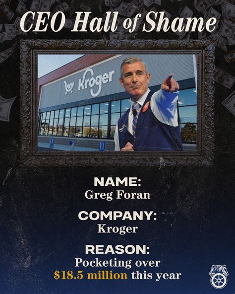 Teamsters Kroger Ceo Greg Foran Is The Latest Inductee Facebook