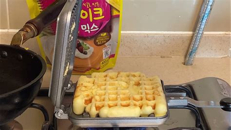 또 팬케이크 만들기 와플팬 V Log 오뚜기 Youtube