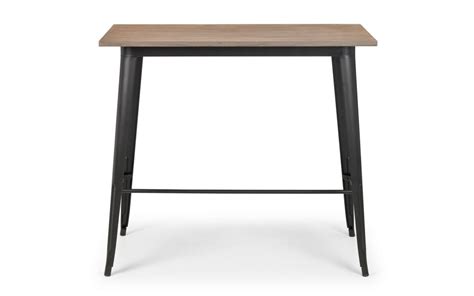 Grafton Bar Table And 4 Grafton Backless Bar Stools Julian Bowen Limited