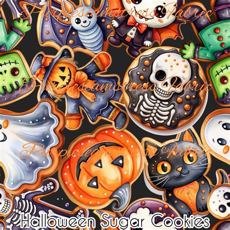 Halloween Sugar Cookies Purpleseamstress Fabric