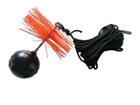 Zestaw Do Czyszczenia Komina Wycior 175mm PCV Kula 2 5kg Lina 10m