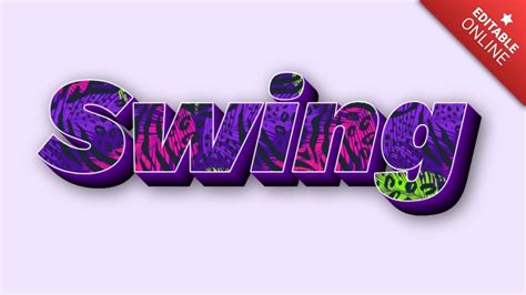 Swing Text Effect Generator