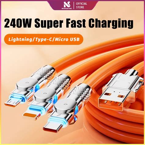 Jual Kabel Data Ponsel In W A Kabel Data Pengisian Daya Super Cepat Kabel Geek Silikon