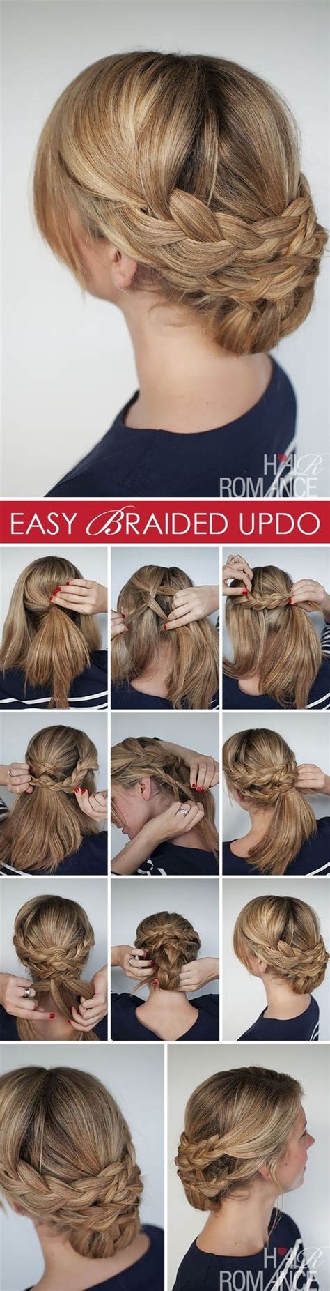 Pretty Braided Updo Hair Romance Easy Braided Updo Hair Styles