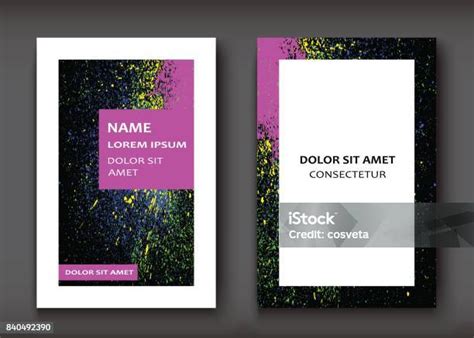 네온 수채화 폭발 모양 예술 디자인 모음을 다룹니다 장식 텍스처 페인트 액체 어두운 배경 색상 전단지 명함 포스터 설명서 배너에 대 한 최신 유행 서식 파일 벡터 일러스트