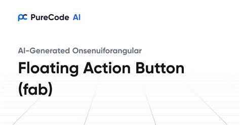 Build Onsenui For Angular Floating Action Button Fab