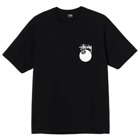Stussy 스투시 실시간 인기 스타일 8 Ball Tee Black 온더룩