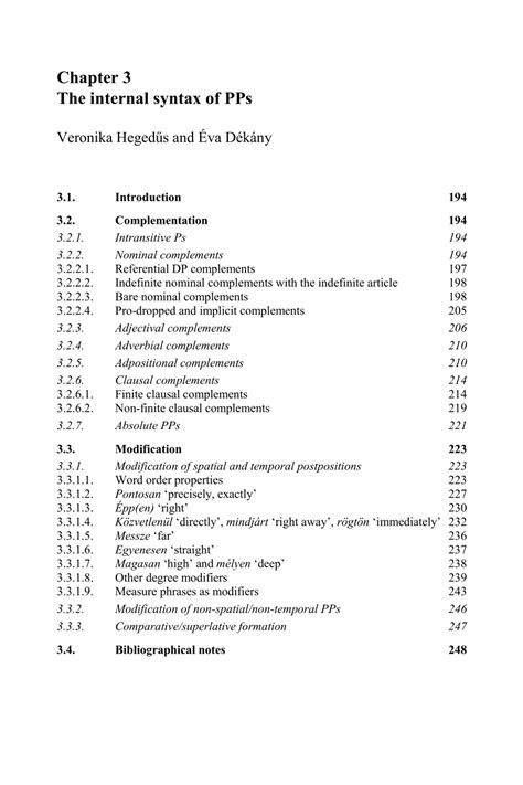 Pdf Chapter 3 The Internal Syntax Of Pps