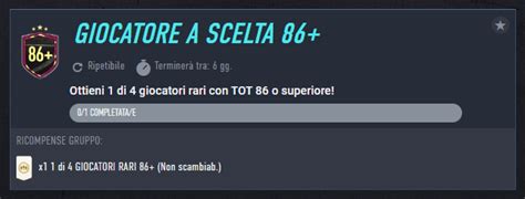 Fifa 22 Pre Season Sfida Creazione Rosa Giocatore A Scelta 86