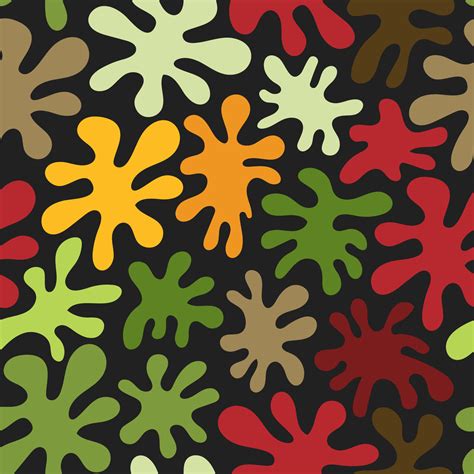 Abstract Splatter Background Seamless Pattern Vector Illustration