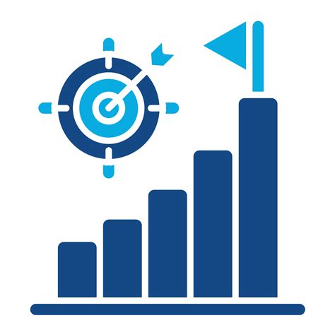 Reach Goal Glyph Two Color Icon 17612114 Vector Art At Vecteezy