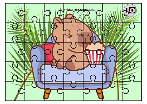Puzzles De Capibaras Para Imprimir En Pdf Gratis