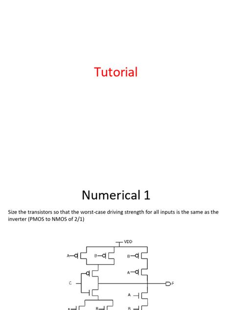 Tut 67hwpp Pdf Logic Gate Cmos