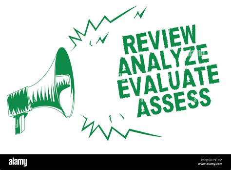 Handwriting Text Writing Review Analyze Evaluate Assess Concept Meaning Evaluation Of