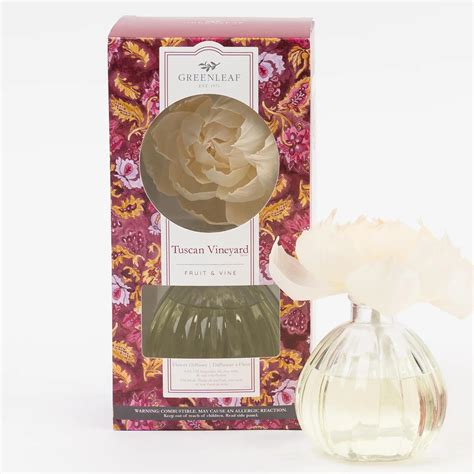 Greenleaf Ts Flower Diffuser 8 Oz New Shape Tuscan Vineyard