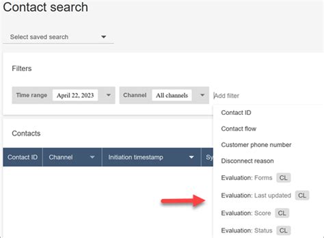 Search For Contacts Using Evaluation Forms In Amazon Connect Amazon