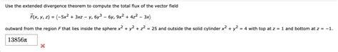 solved use the extended divergence theorem to compute the