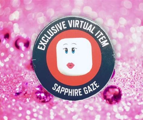 Roblox Series 3 Sapphire Gaze Face Code Only Toy Code Messaged