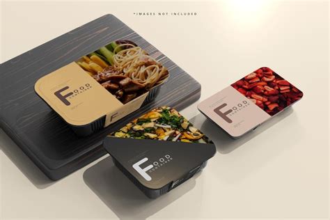 식품 용기 모형 프리미엄 Psd 파일