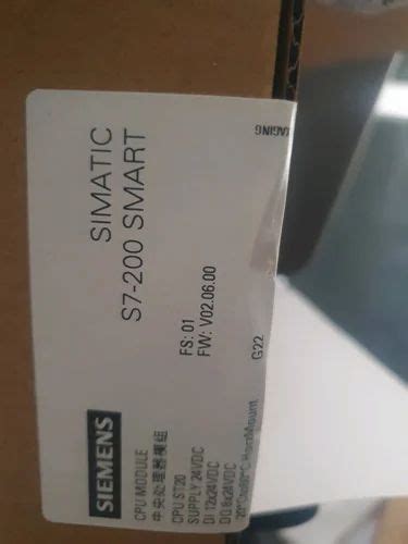 Siemens S7 200 Smart Plc St20 At ₹ 13500 Piece In Chennai Id 2848988881230