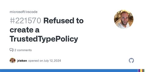 refused to create a trustedtypepolicy · issue 221570 · microsoft