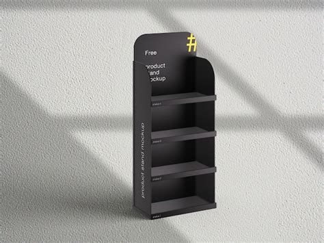 Premium Psd Bookstore Shelf Talker Signage Mockup