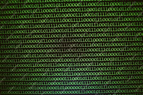 Premium Photo Binary Code Background Technology Abstract Green Background Vintage Photo Processing