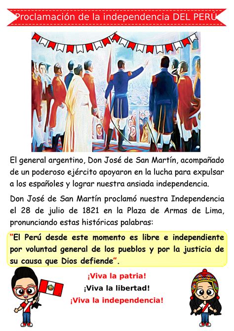 Proclamación DE LA Independencia Proclamación de la independencia DEL