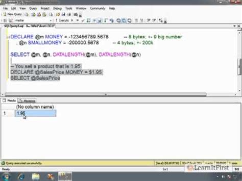 Tipo De Datos En SQL Mind Map