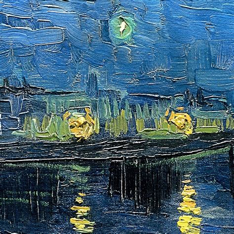 Starry Night Over The Rhone By Vincent Van Gogh 1888 The Unique Maps Co