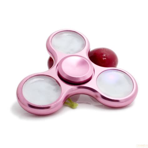 Aluminum Alloy Colorful Led Fidget Spinner Hot Sale T