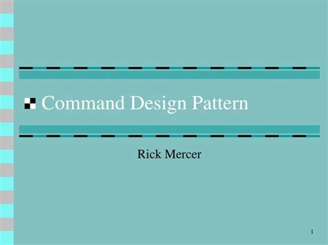 Ppt Command Design Pattern Powerpoint Presentation Free Download