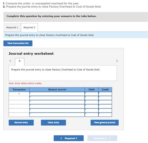 Solved Compute The Under Or Overapplied Overhead For The Chegg