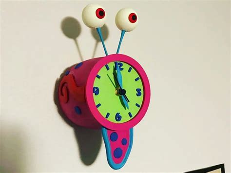 Gary The Snail Clock From Spongebob Squarepants Spongebob Spongebob