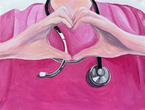 Pin By Hera On Nurse Nurse Art Doctor Painting Medical Artwork