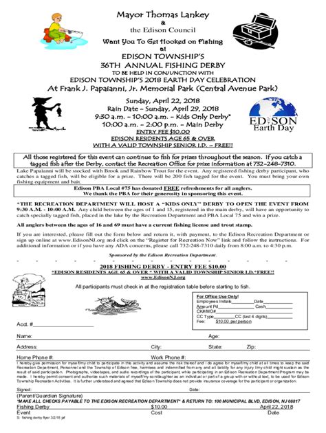 Fillable Online Mayor Tom Lankey And The Edison Team Fax Email Print