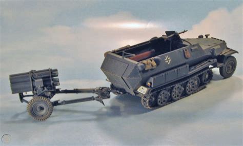 Built 135th German Wwii Sdkfz 2511 Towing Nebelwerfer Rocket Launcher