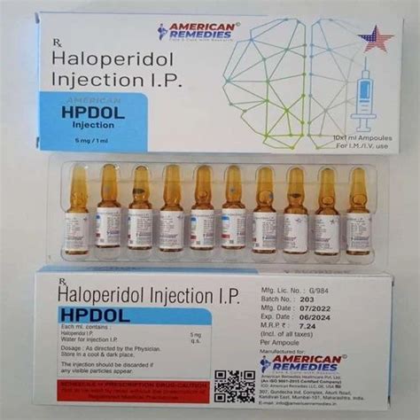 Haloperidol Injection 50mg 5 Mg At ₹ 13 Piece In Nagpur Id