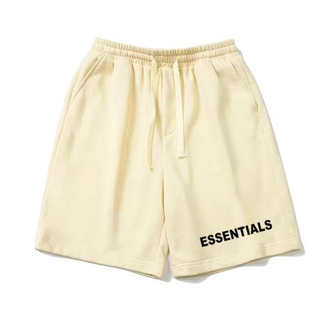 Essentials 남성용 느슨한 드로스트링 반바지 하이 스트리트 트릿웨어 힙합 편안한 코튼 스포츠 반바지