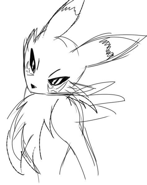 Renamon Sketch By Solratic On Newgrounds