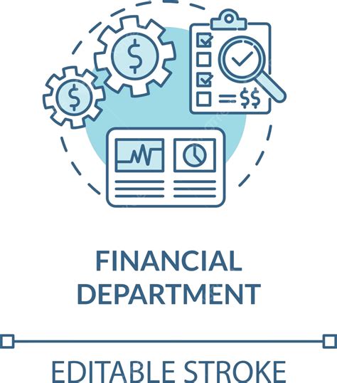 Financial Department Turquoise Concept Icon Financial Income Lineart