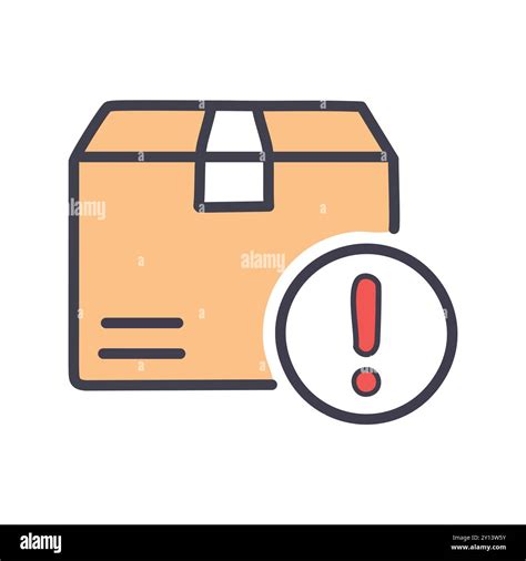 Package Issue Delivery Problem With A Package Showing An Exclamation
