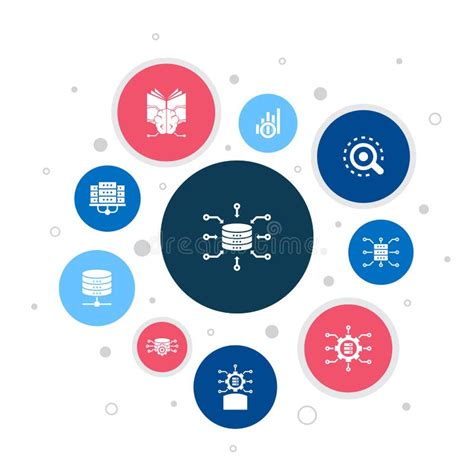 Data Integration Presentation Template Stock Vector Illustration Of